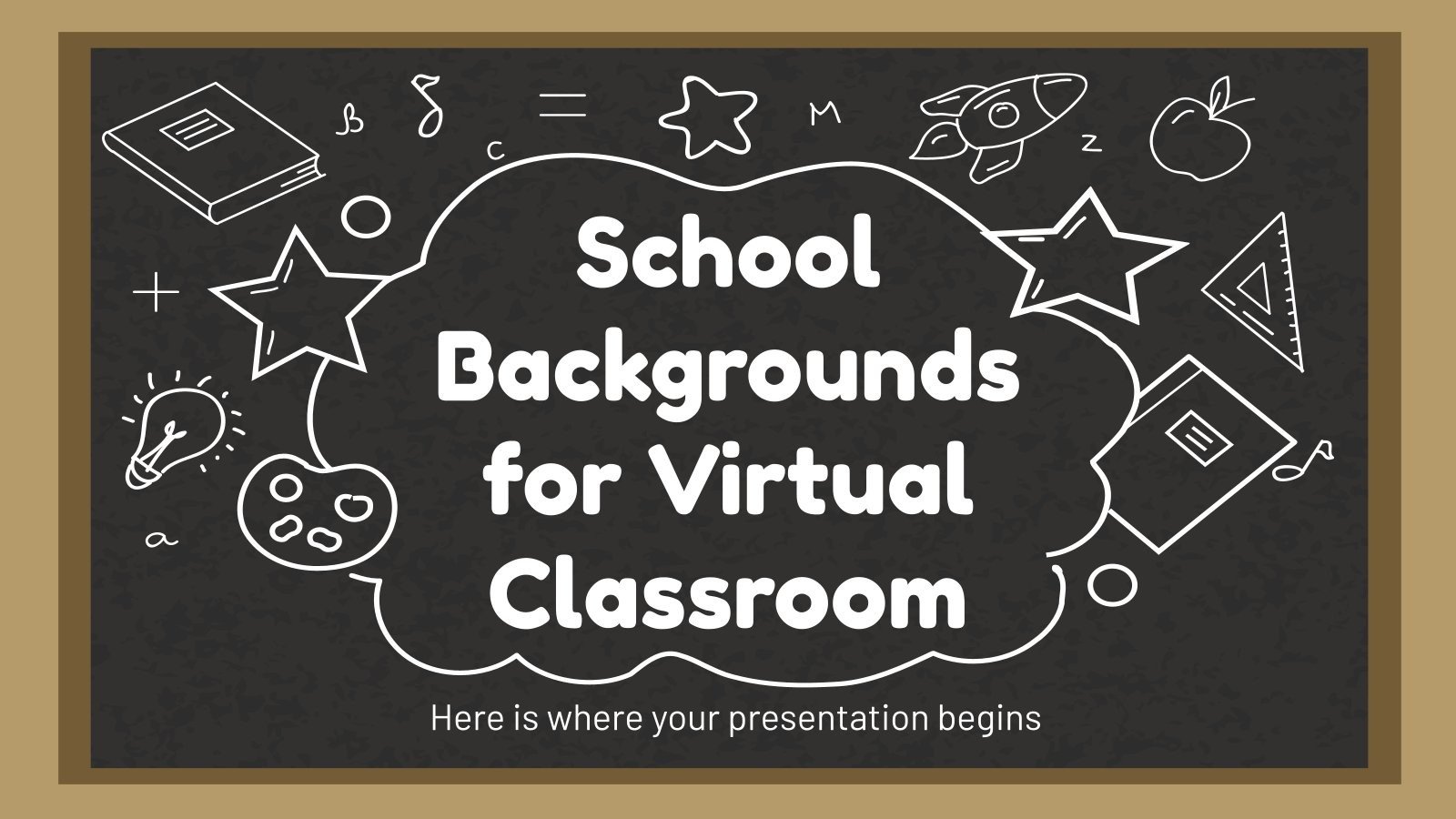 School Backgrounds for Virtual Classroom Google Slides & PPT