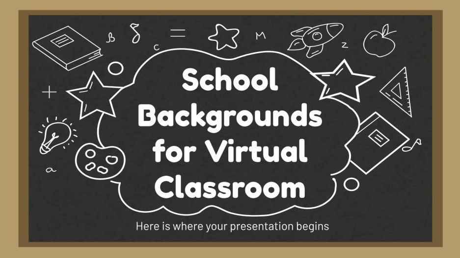School Backgrounds for Virtual Classroom Google Slides & PPT