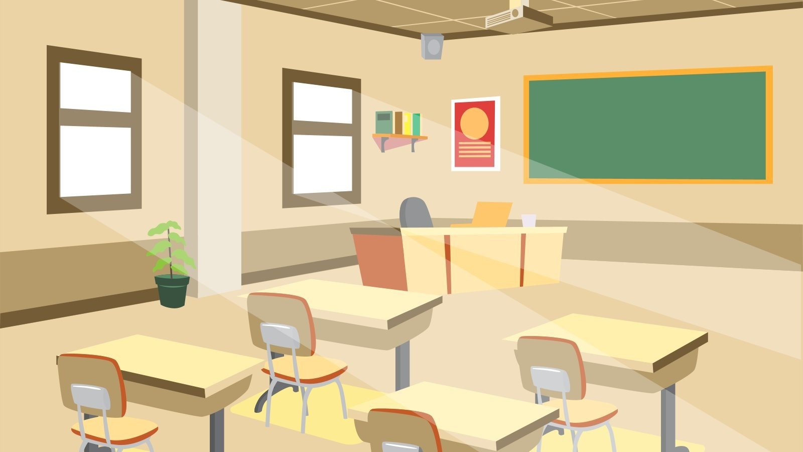 School Backgrounds for Virtual Classroom Google Slides & PPT