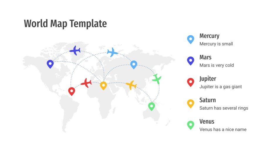 Free World Maps for Google Slides and PowerPoint