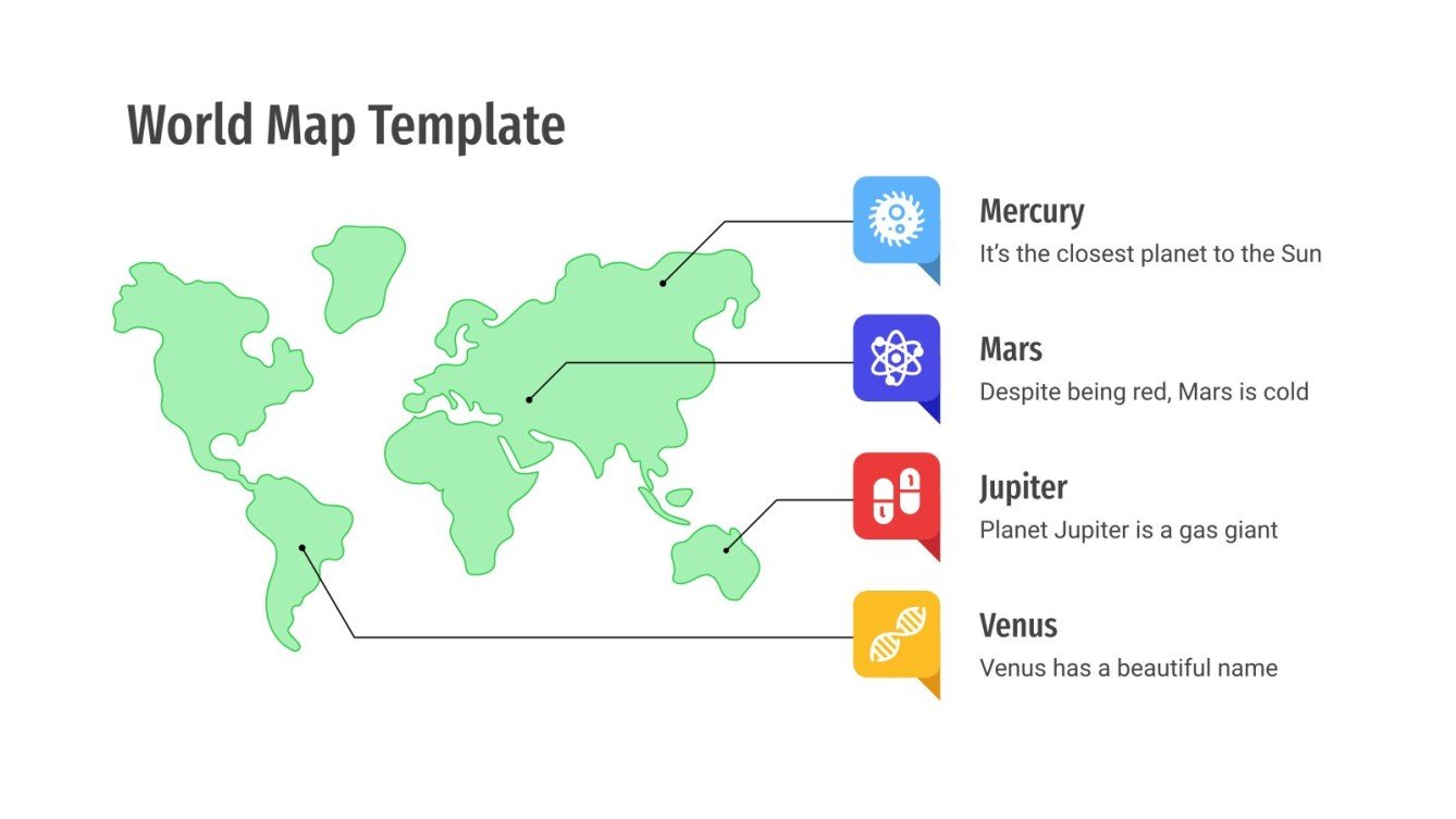 Free World Maps for Google Slides and PowerPoint