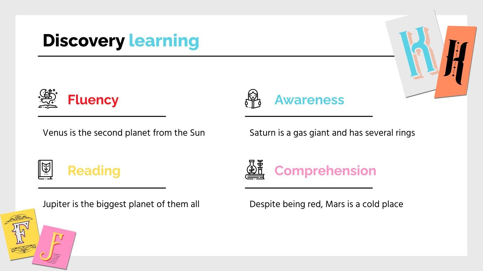 Elementary: The Sights and Sounds of k and f | Google Slides