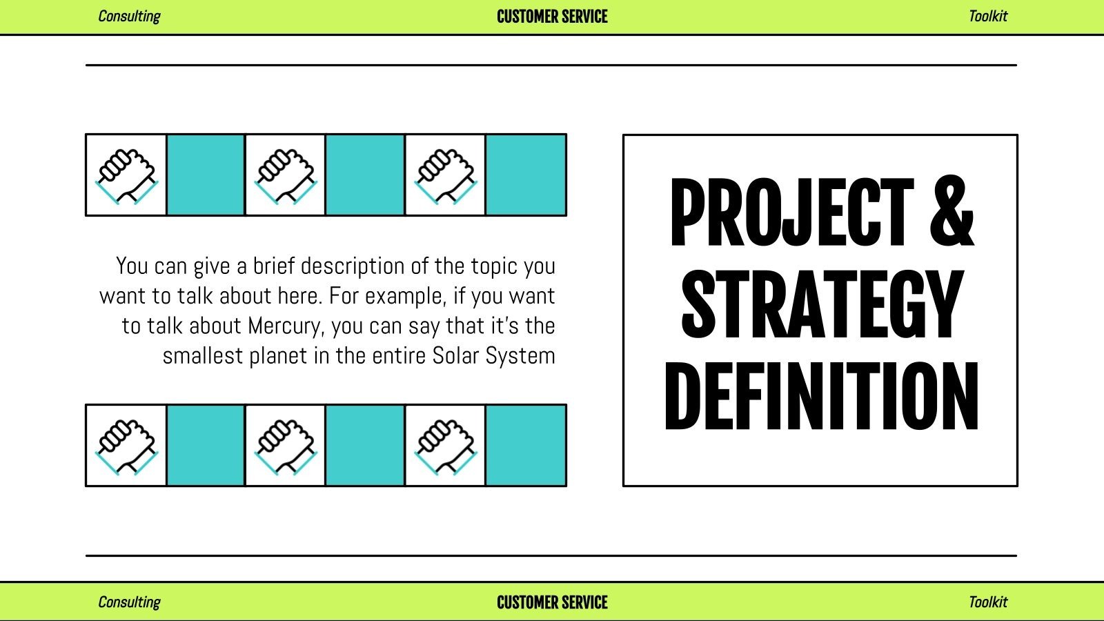 Customer Service Consulting Toolkit with Animated Icons