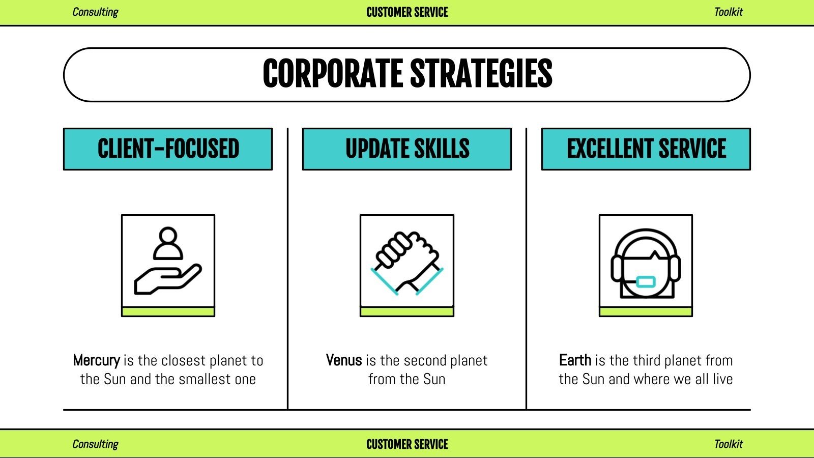 Customer Service Consulting Toolkit with Animated Icons