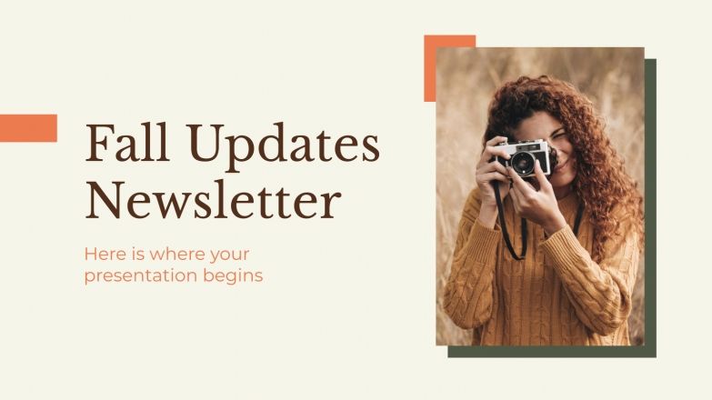 Fall Updates Newsletter Slides theme & PowerPoint template