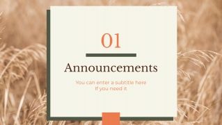 Fall Updates Newsletter Slides theme & PowerPoint template