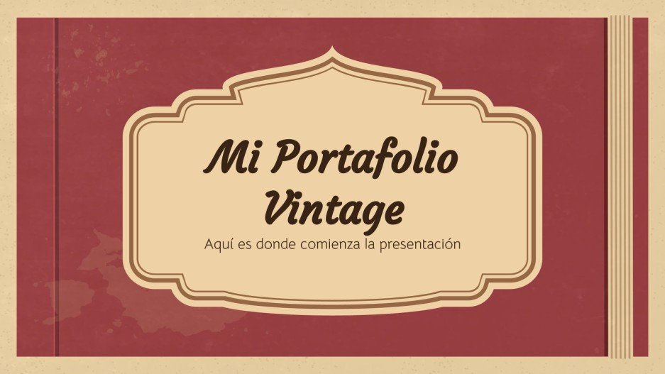 My Vintage Portfolio | Google Slides & PowerPoint template