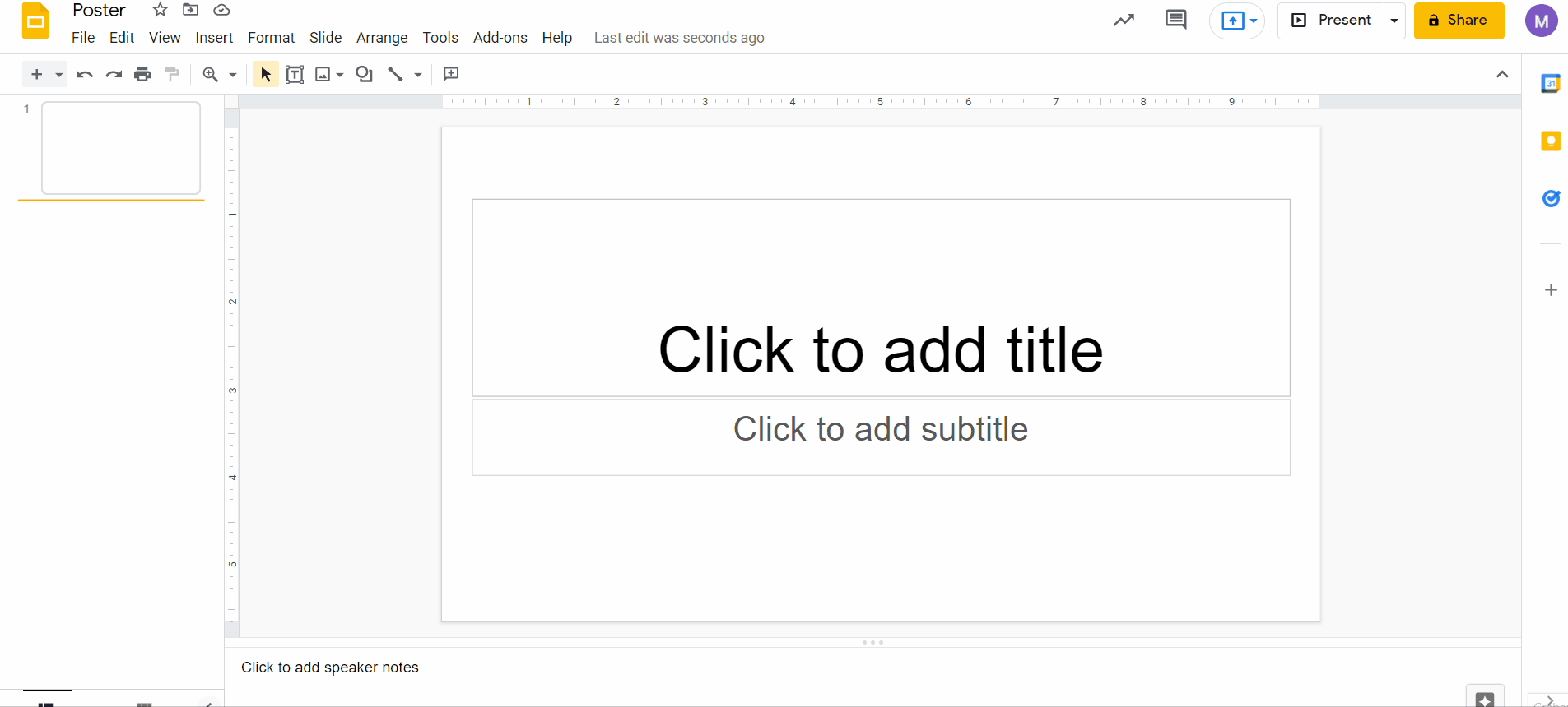 How To Make A Poster In Google Slides