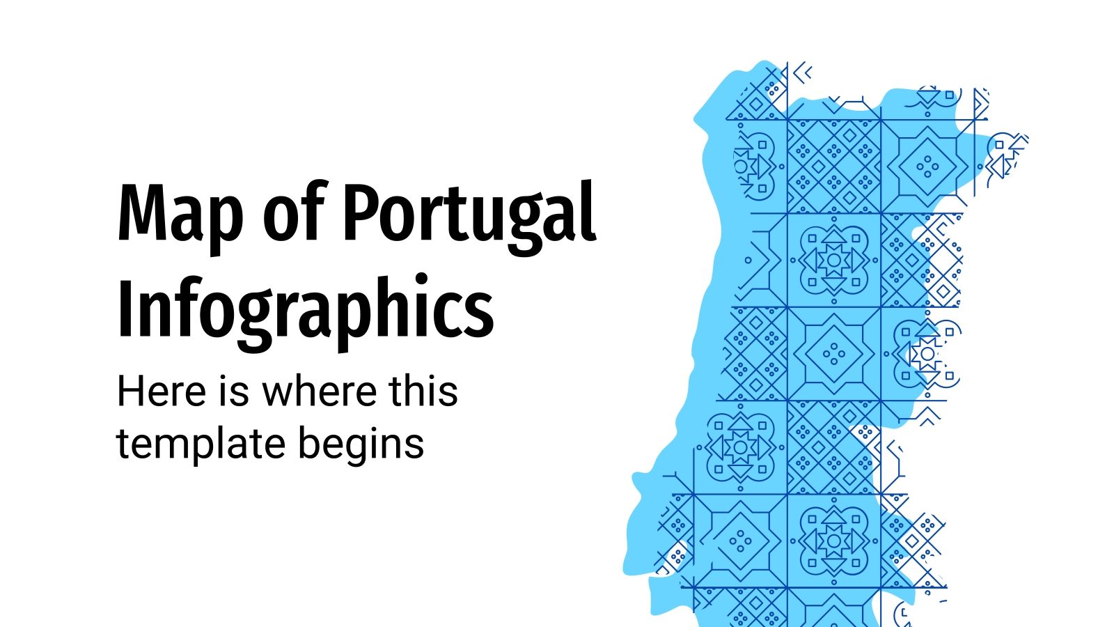 Free Map of Portugal Infographics for Google Slides and PowerPoint