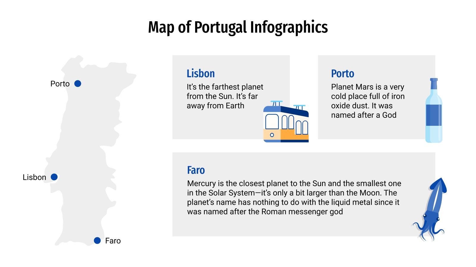 Free Map of Portugal Infographics for Google Slides and PowerPoint