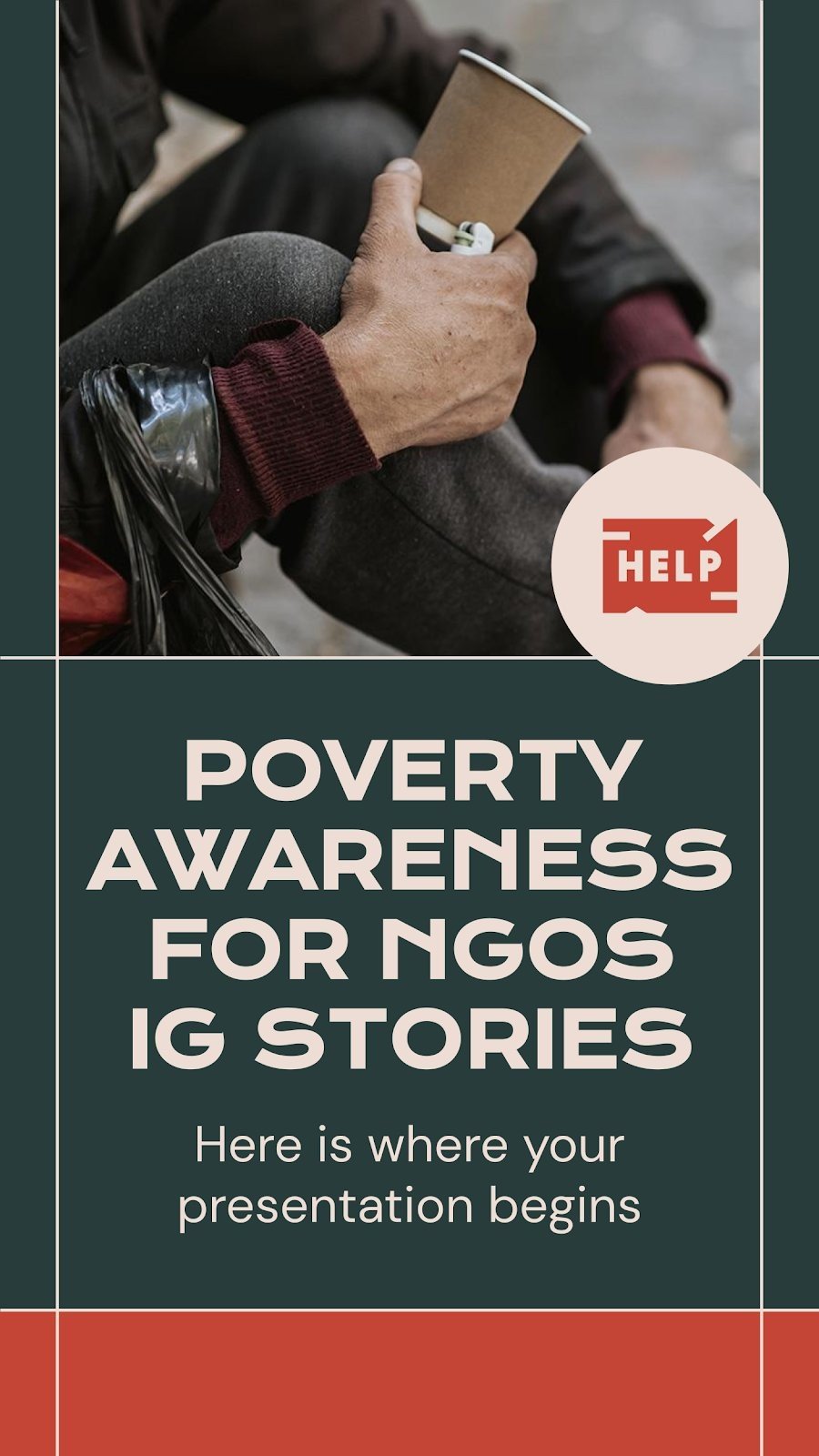 Poverty Awareness for NGOs IG Stories | Google Slides and PPT