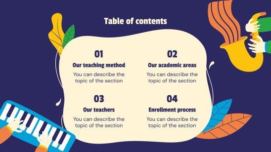 Music School Google Slides Theme and PowerPoint Template