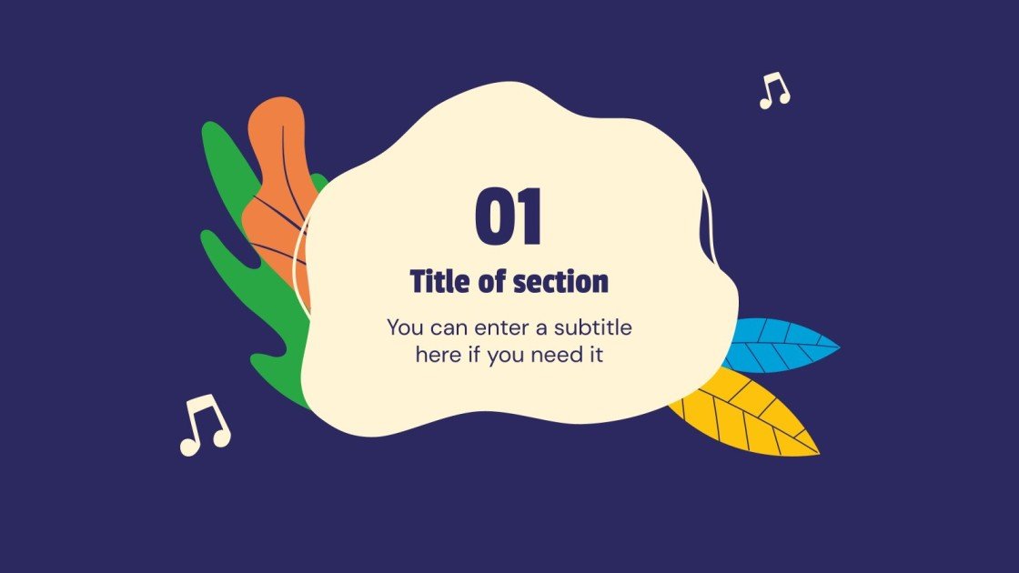 Music School Google Slides Theme and PowerPoint Template