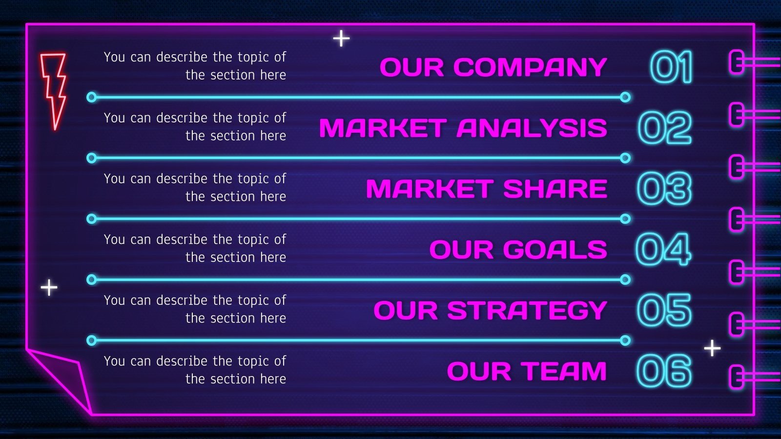 Neon Palette Book Slideshow for Marketing | Google Slides