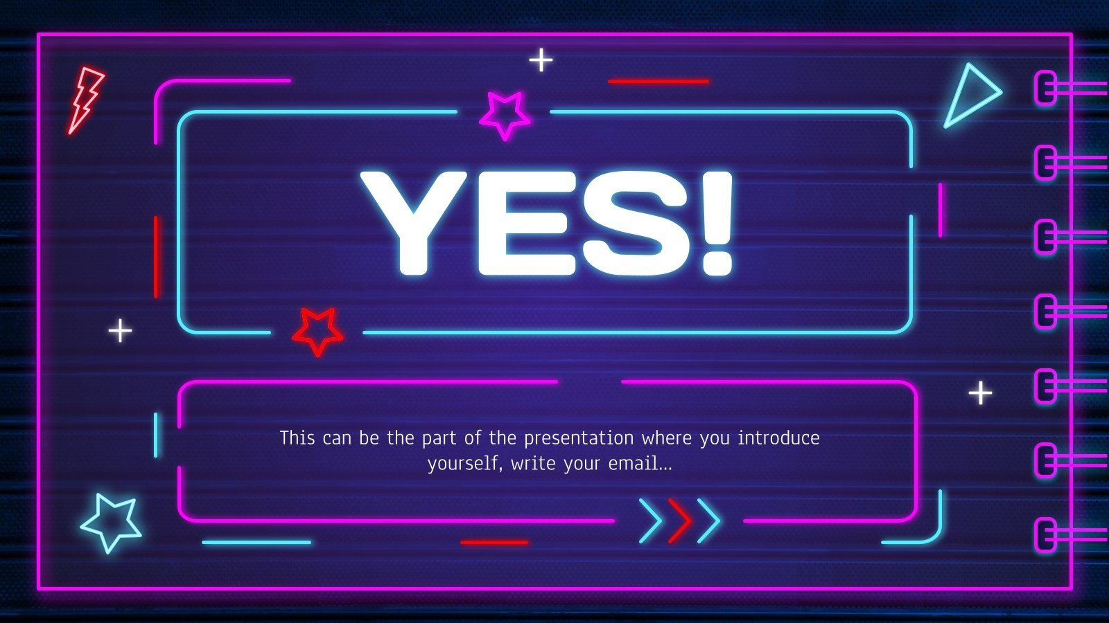 Neon Palette Book Slideshow for Marketing | Google Slides