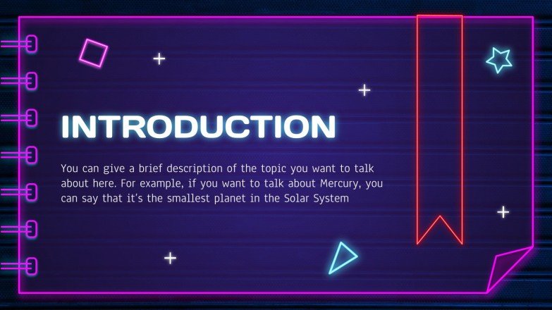 Neon Palette Book Slideshow for Marketing | Google Slides