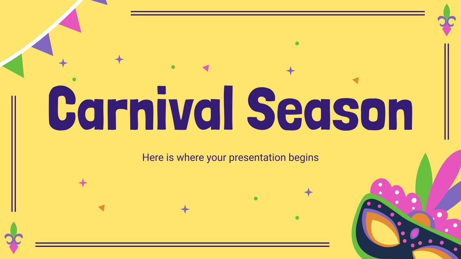 Carnival Season Google Slides theme & PowerPoint template