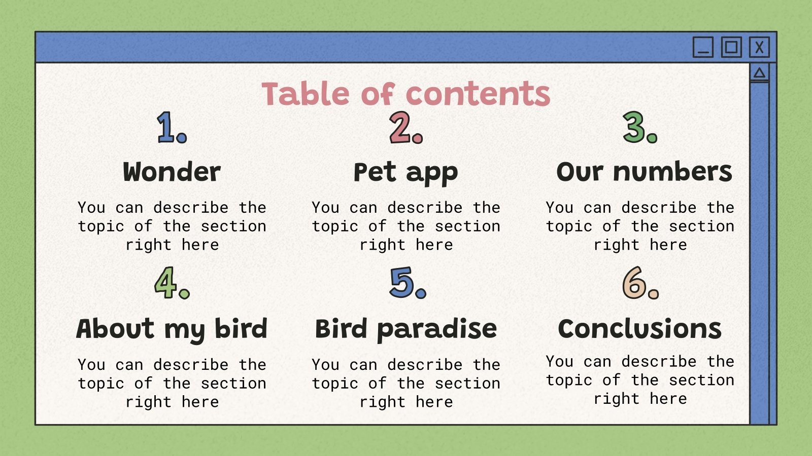 My Feathered Friend | Google Slides & PPT