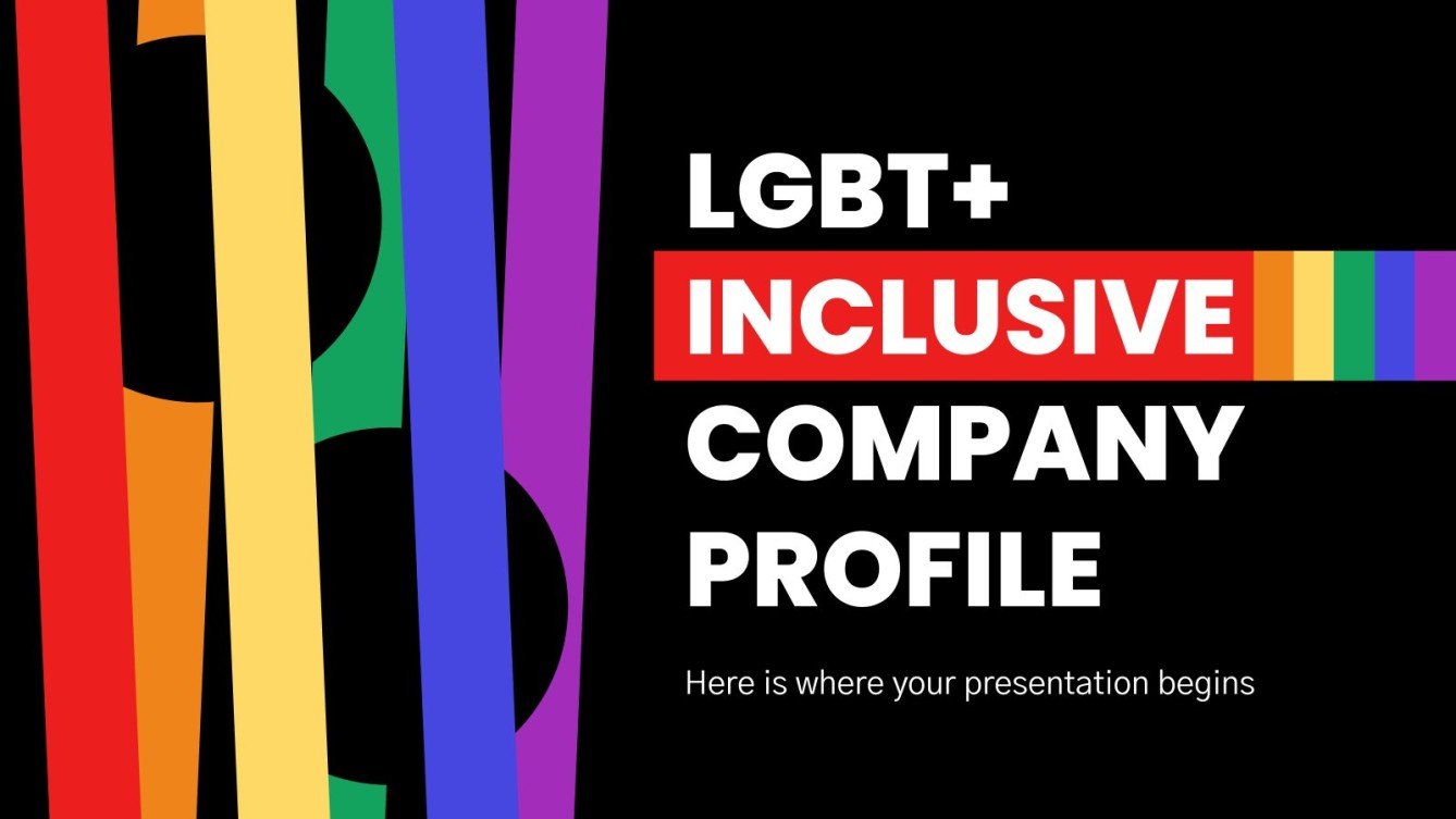 LGBT+ Inclusive Company Profile | Google Slides and PPT