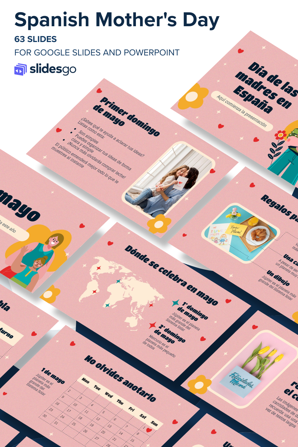 Spanish Mother's Day | Google Slides & PowerPoint