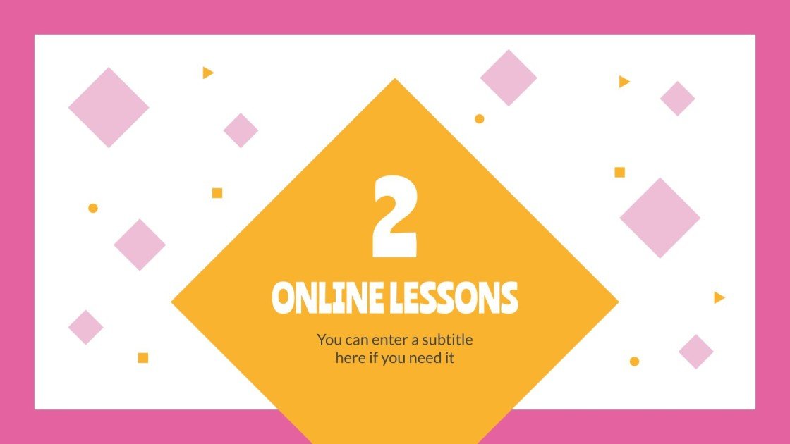 Daily Activities for Online Lessons Google Slides and PPT theme