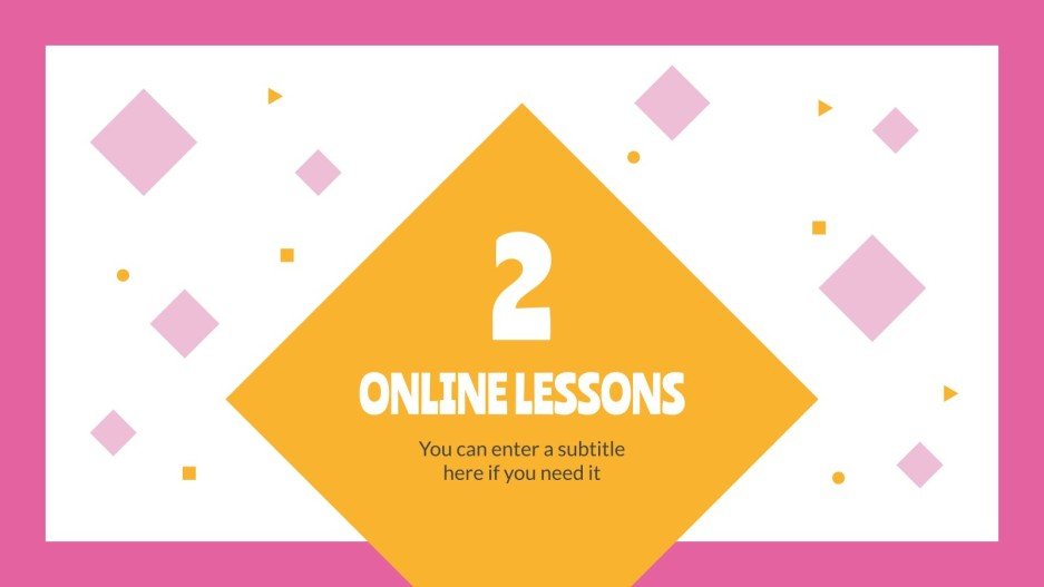 Daily Activities for Online Lessons Google Slides and PPT theme