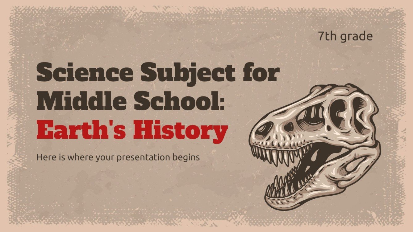 Science for Middle School: Earth's History | Google Slides
