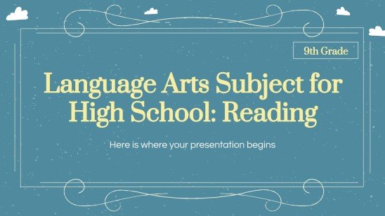 Language Arts Subject for High School - 9th Grade: Comparing Texts ...
