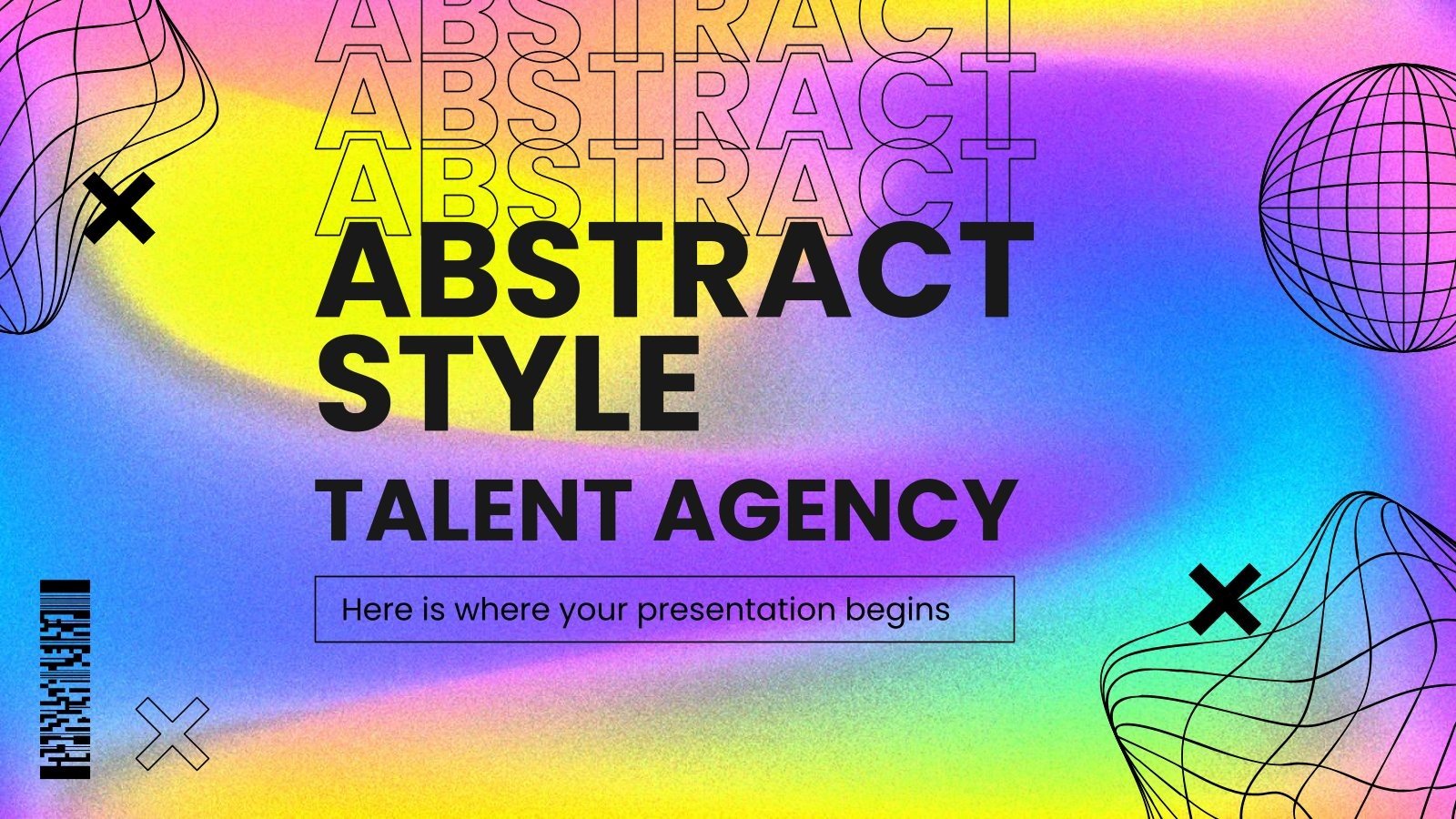 Abstract Style Talent Agency | Google Slides & PowerPoin