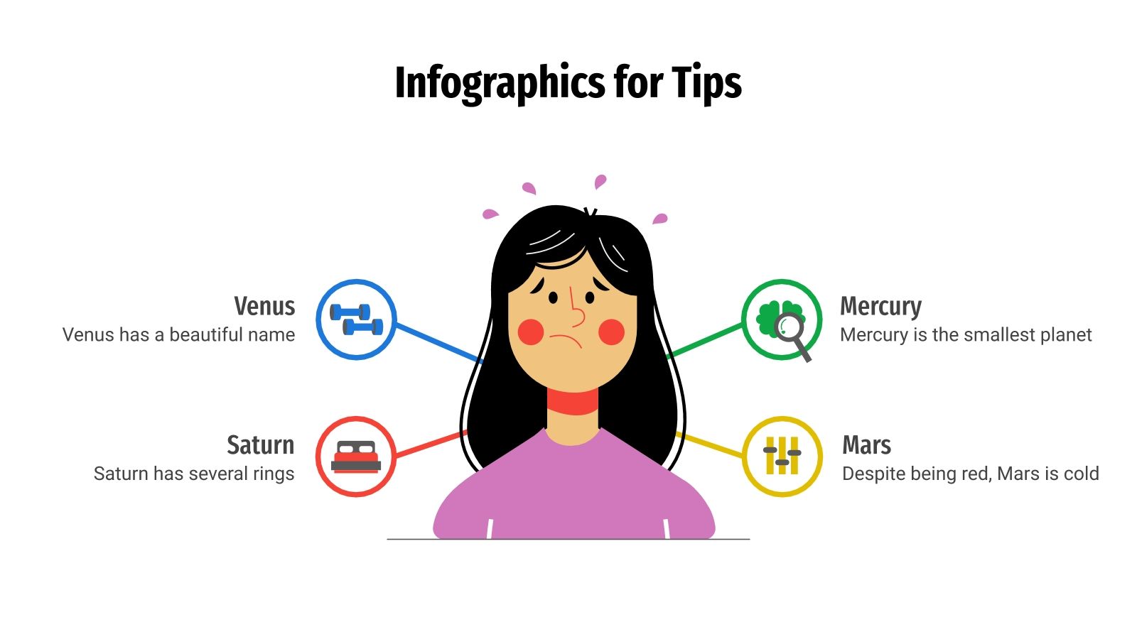 Infografías para tips y consejos | Tema de Google Slides y PPT