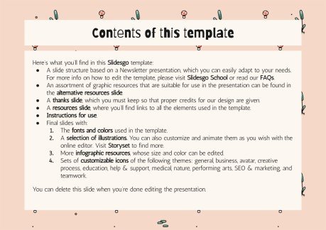 Cute Mushrooms Newsletter | Google Slides & PowerPoint