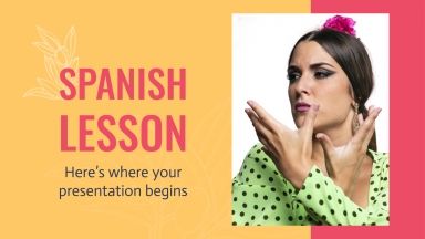 Clase de español | Tema de Google Slides y PowerPoint