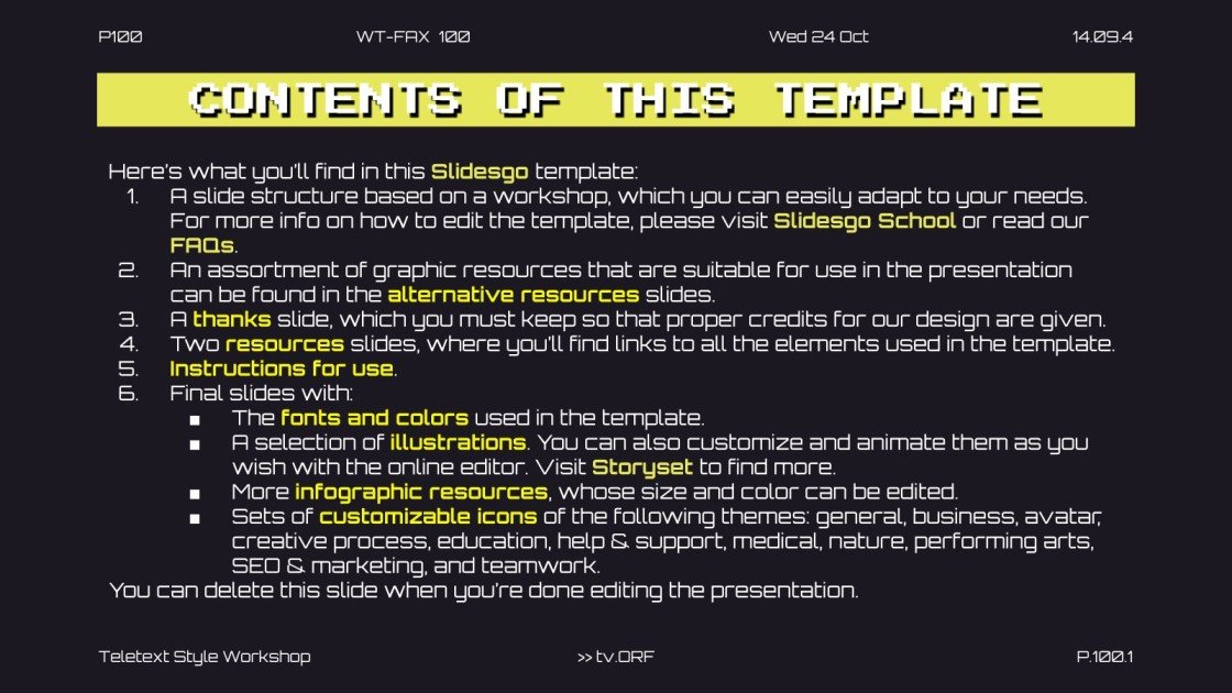 Teletext Style Workshop | Google Slides and PowerPoint