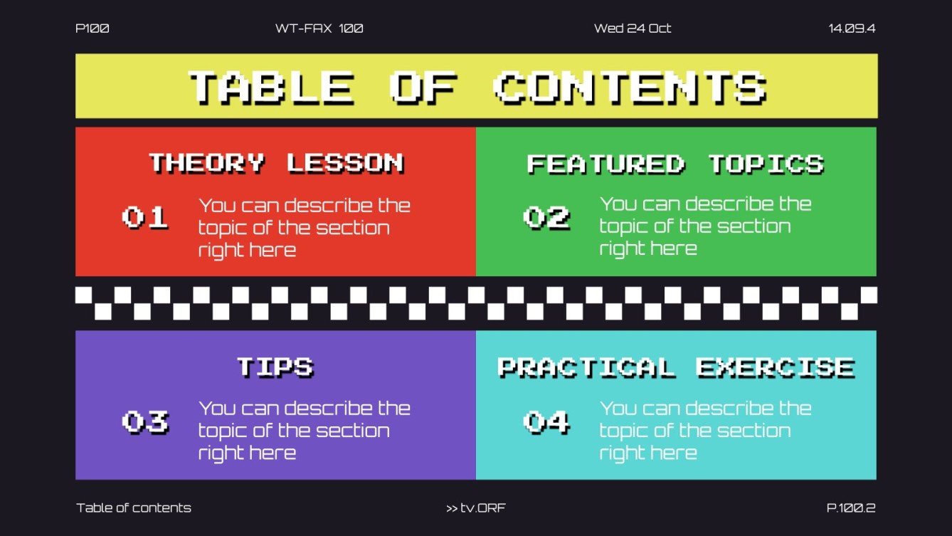 Teletext Style Workshop | Google Slides and PowerPoint