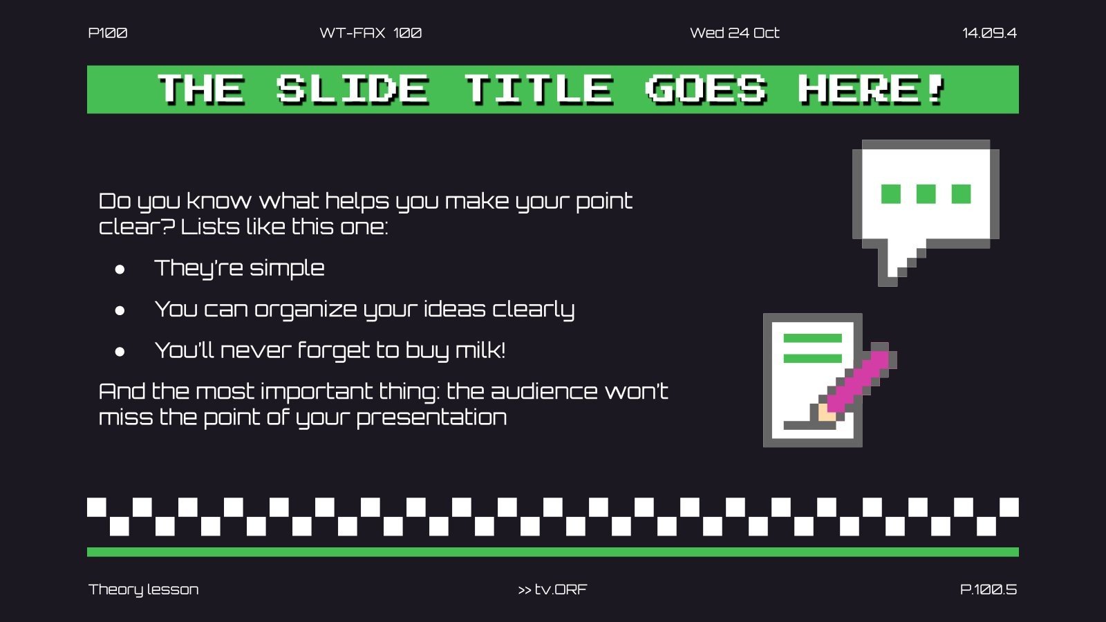 Teletext Style Workshop | Google Slides and PowerPoint