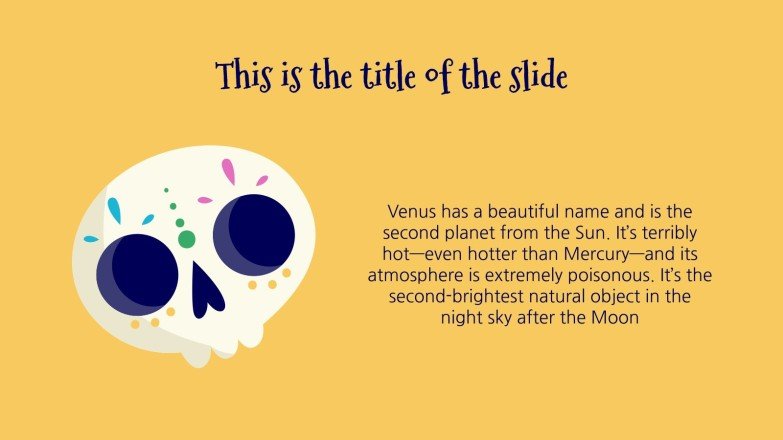 Día de Muertos Pattern Google Slides & PowerPoint template