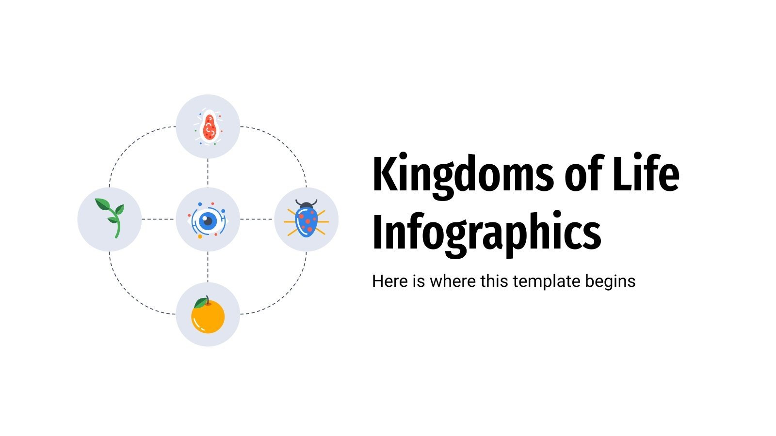 Infographies sur les règnes du vivant | Google Slides et PPT
