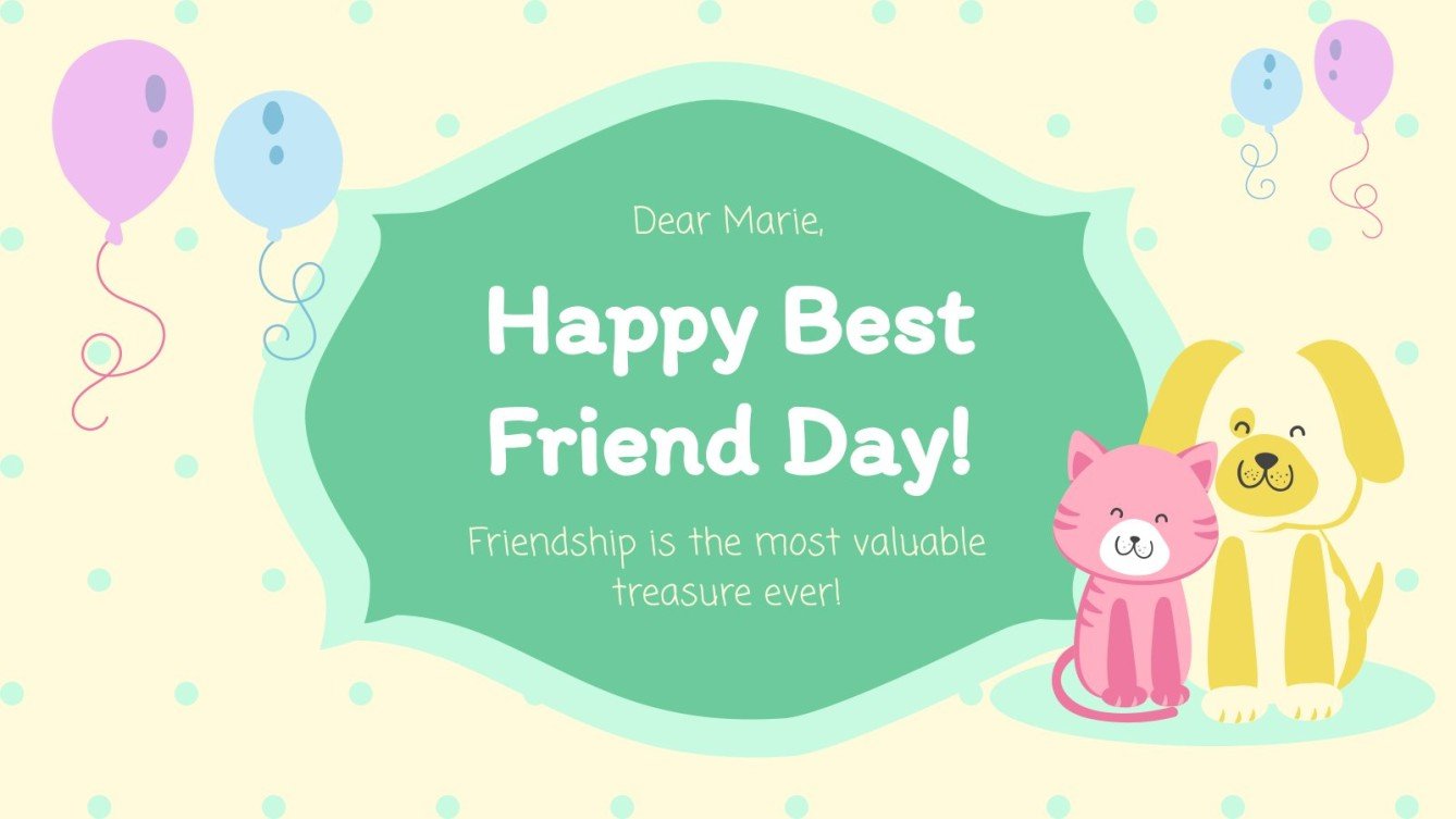 Cute Greeting Cards Google Slides theme & PPT template