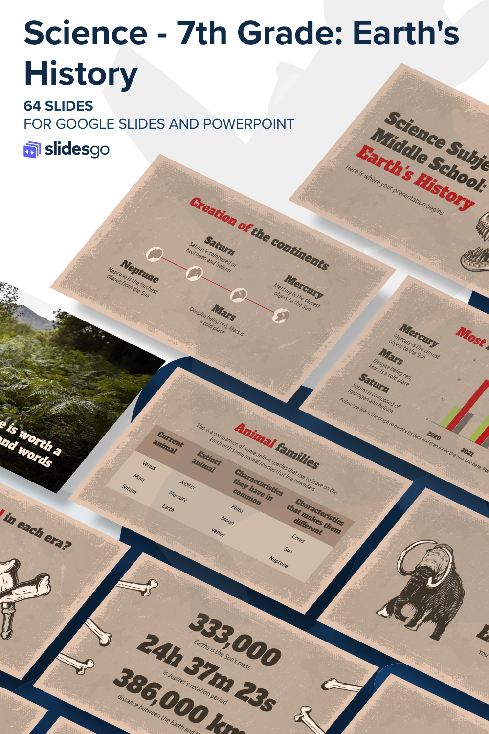 Science for Middle School: Earth's History | Google Slides