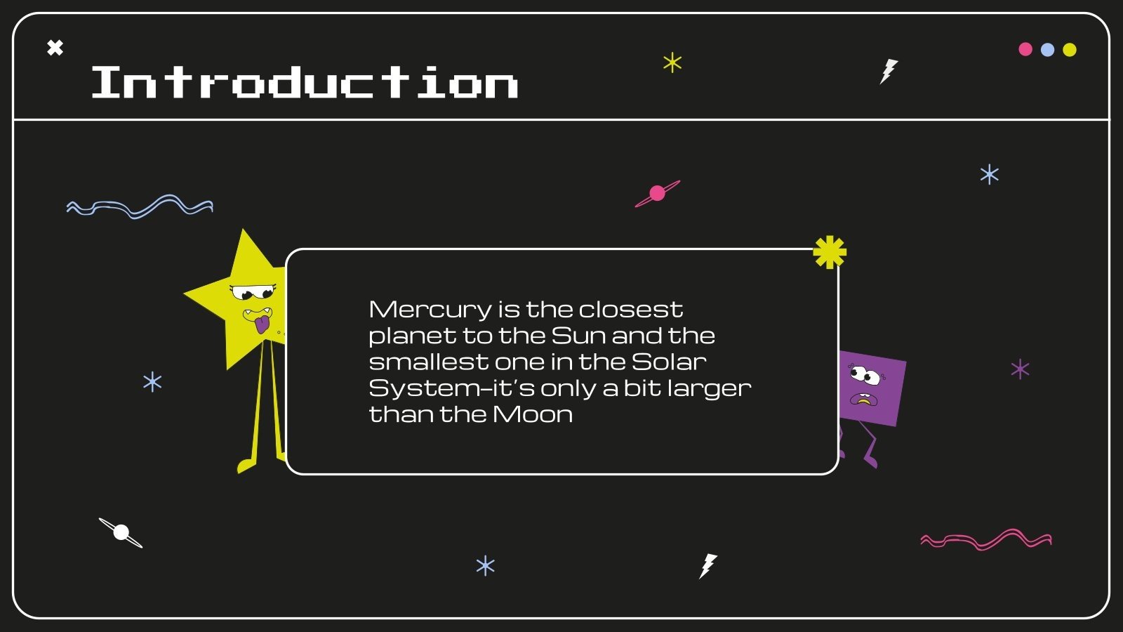 Cute Geometric Monsters App | Google Slides and PPT template