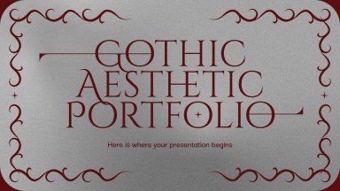 Gothic Aesthetic Portfolio | Google Slides & PowerPoint