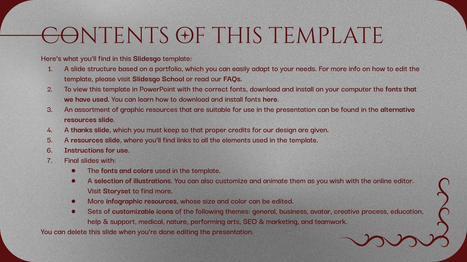 Gothic Aesthetic Portfolio | Google Slides & PowerPoint