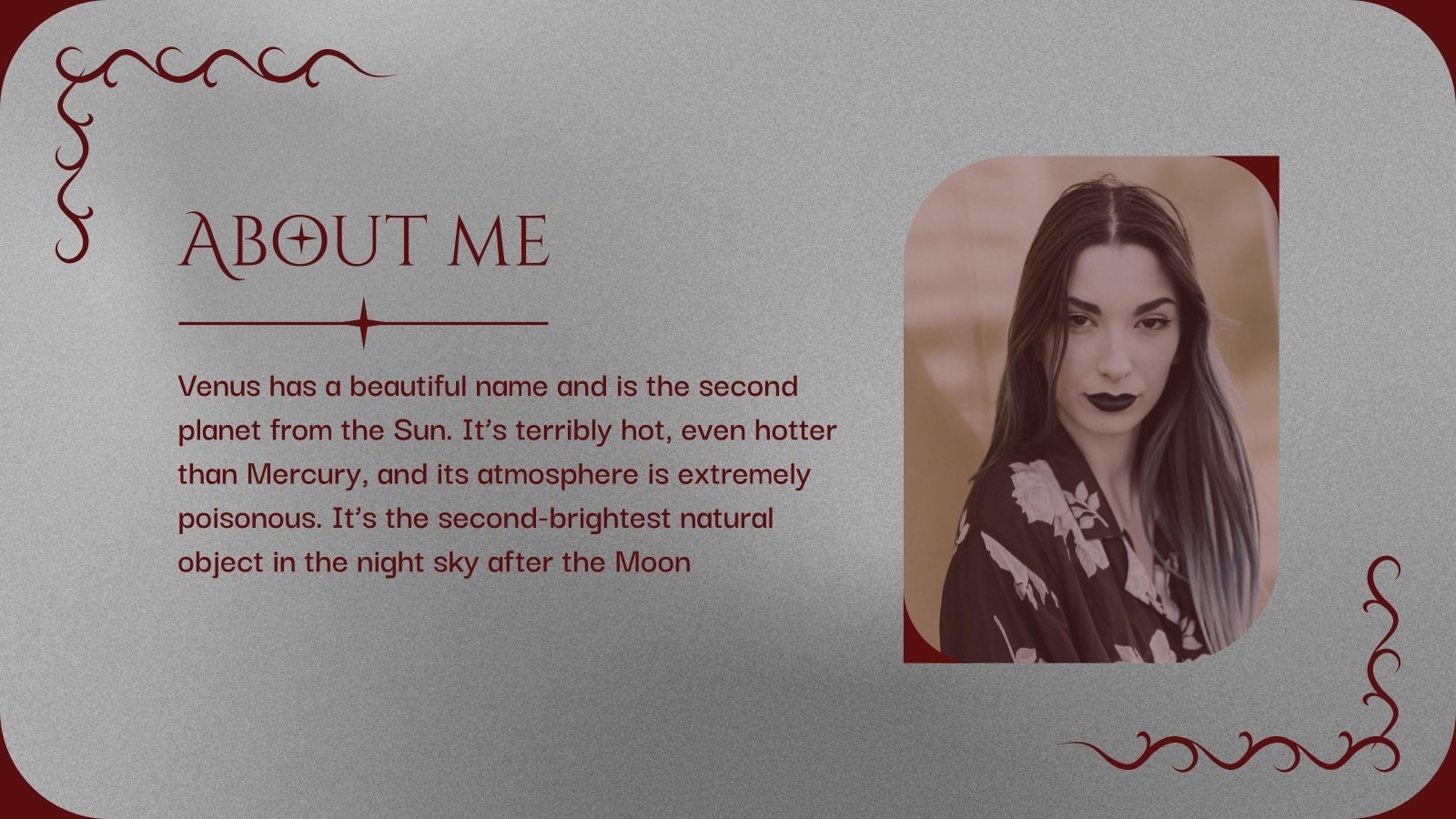 Gothic Aesthetic Portfolio | Google Slides & PowerPoint