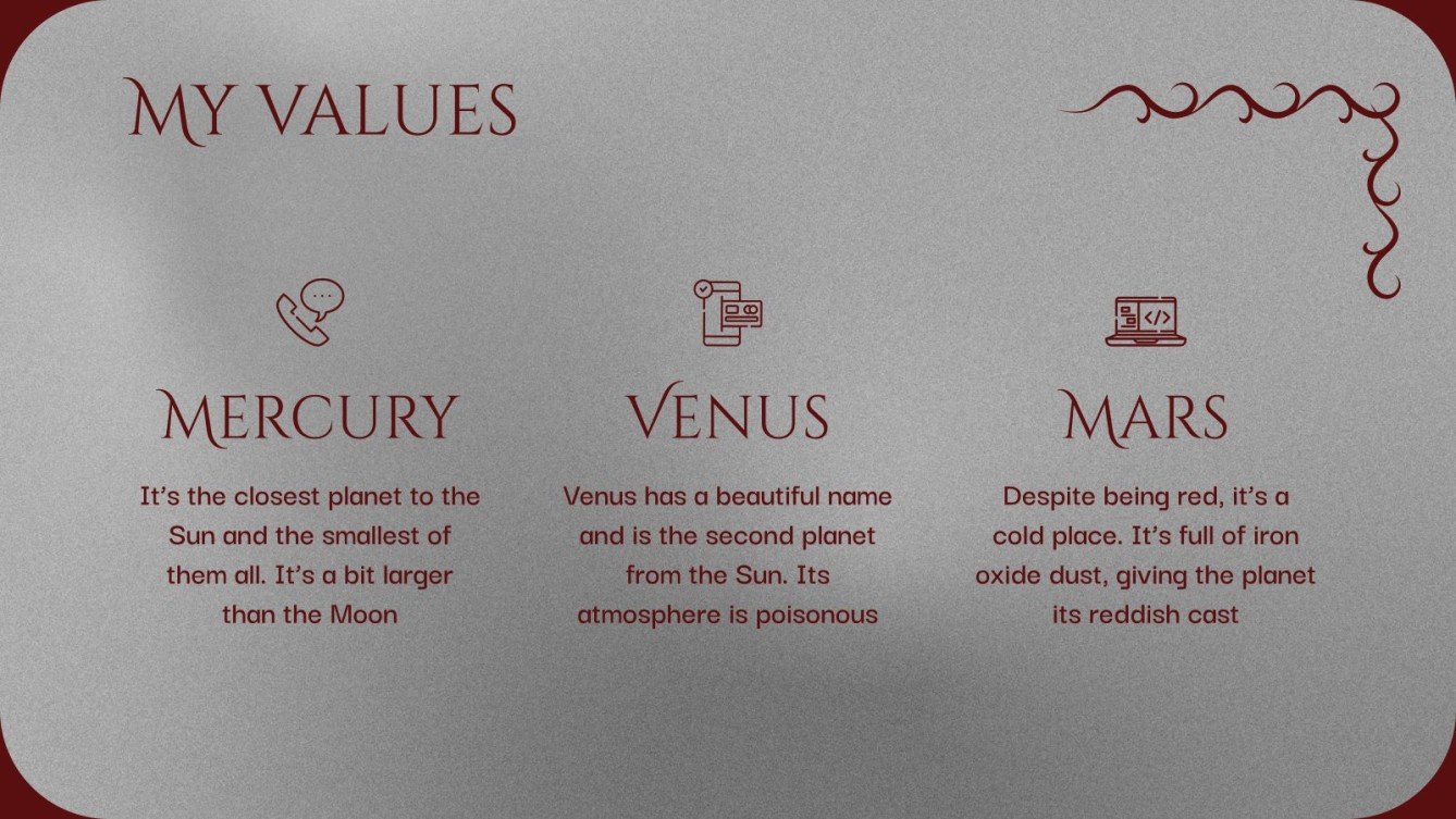 Gothic Aesthetic Portfolio | Google Slides & PowerPoint