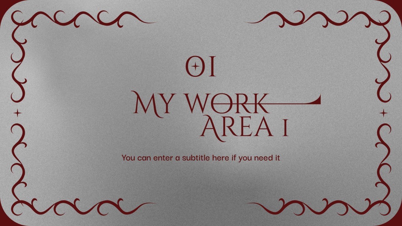 Gothic Aesthetic Portfolio | Google Slides & PowerPoint