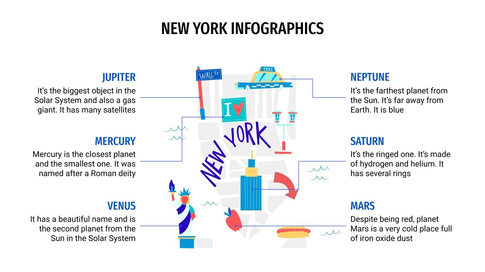 Free New York Infographics for Google Slides and PowerPoint
