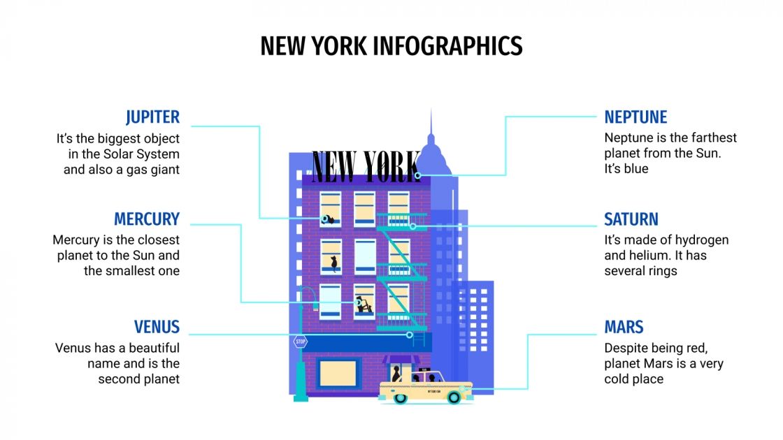 Free New York Infographics for Google Slides and PowerPoint