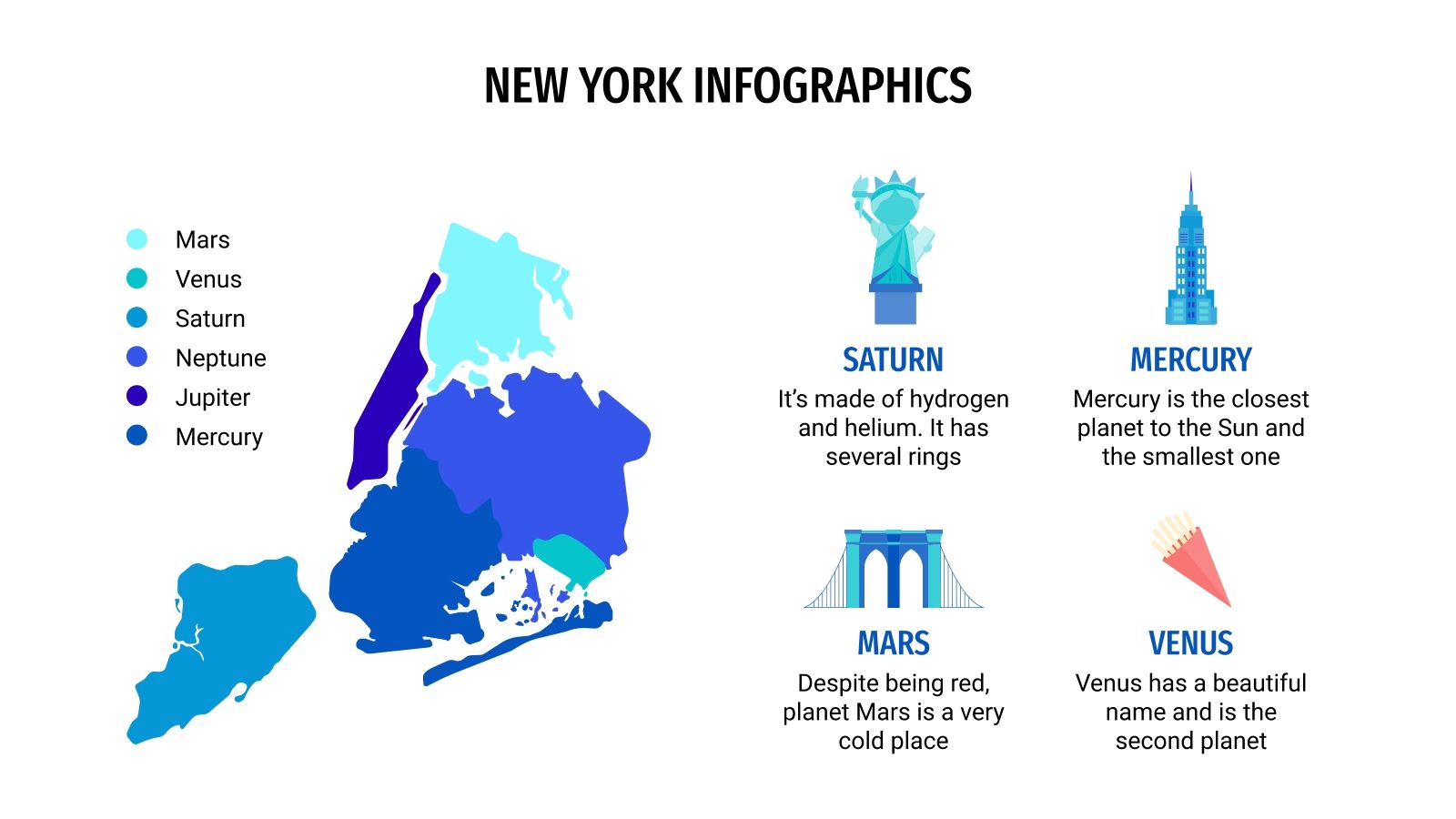 Free New York Infographics for Google Slides and PowerPoint
