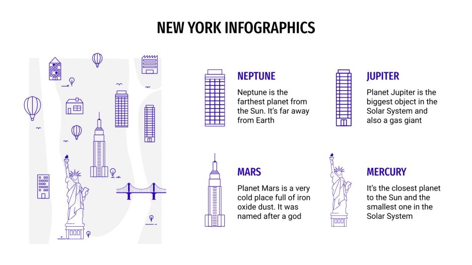 Free New York Infographics for Google Slides and PowerPoint