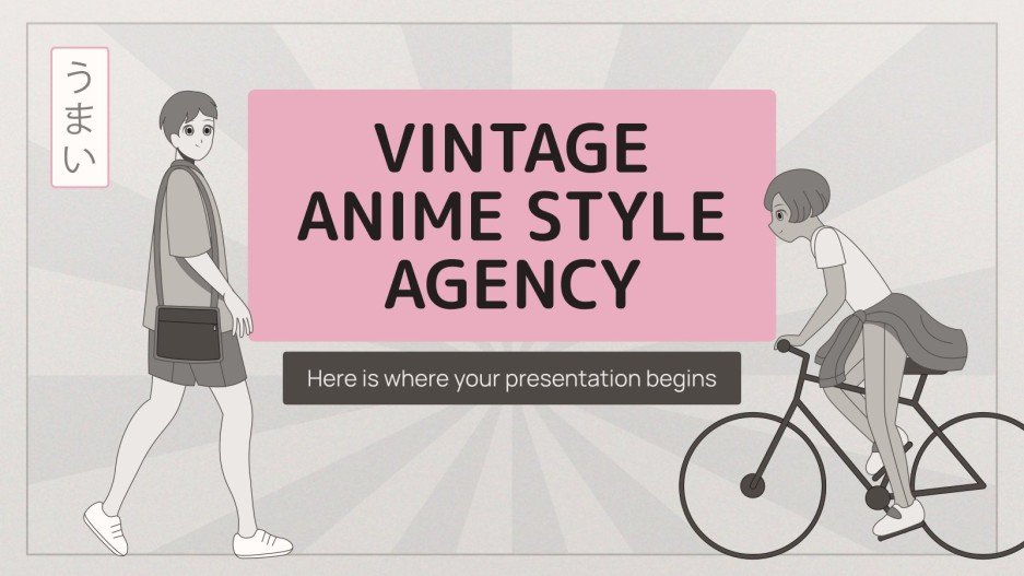 Agencia estilo anime vintage | Google Slides y PowerPoint